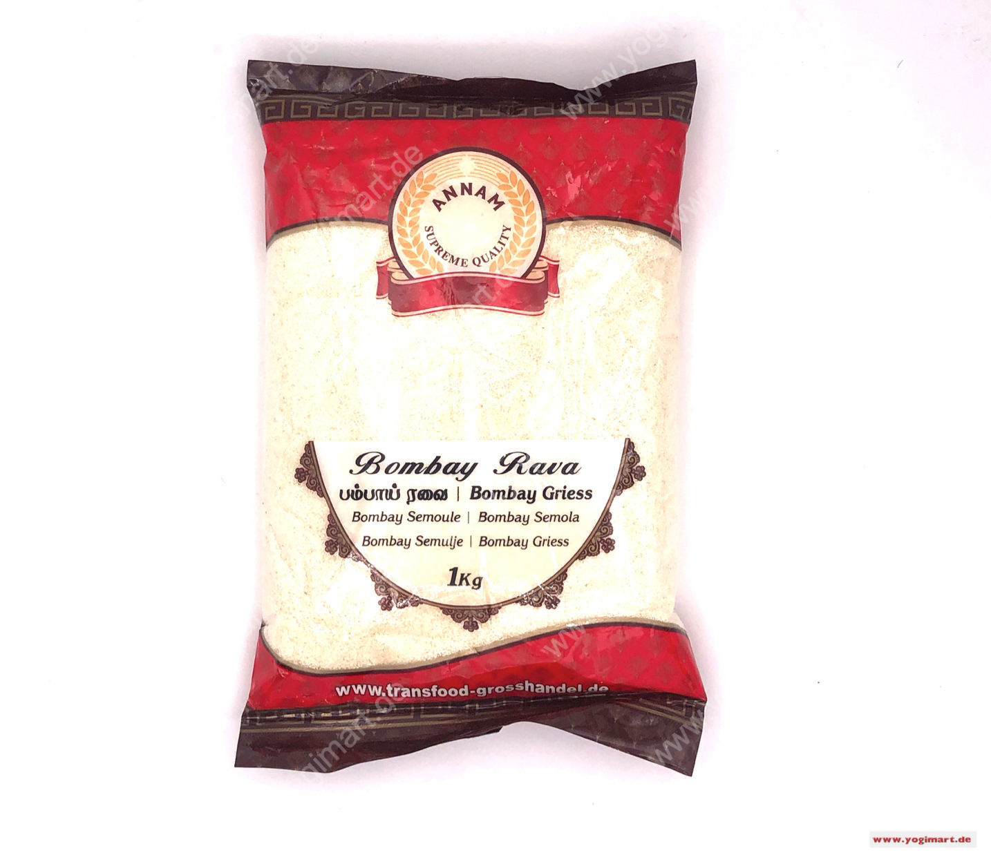 Annam Bombay Rawa (Rava) 1kg - Yogi Mart - Online Indian Grocery Store