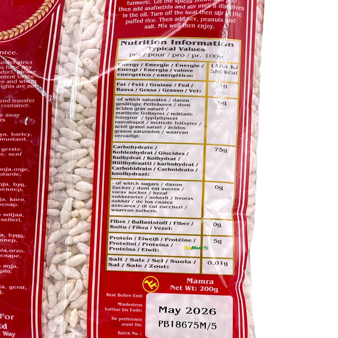 Heera Puffed Rice (Mamra) 200g - Yogi Mart - Online Indian Grocery Store
