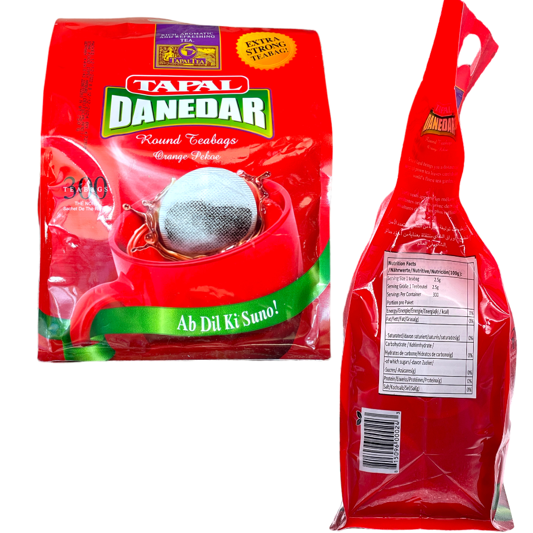 Tapal Danedar Black Tea 300 Round Tea Bags 750g - Yogi Mart - Online ...