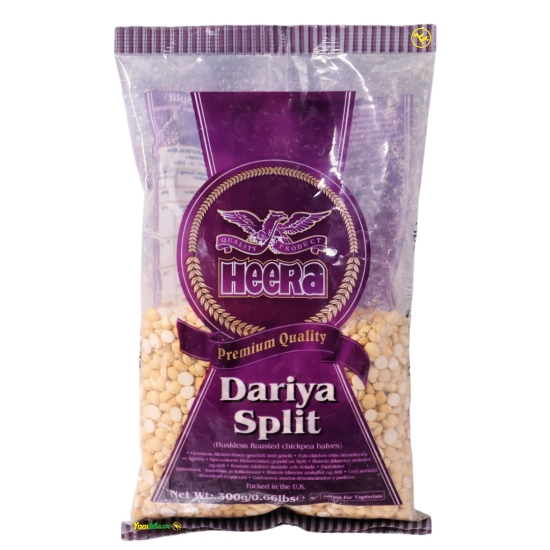 Heera Roasted Dariya Split 300g - Yogi Mart - Online Indian Grocery Store